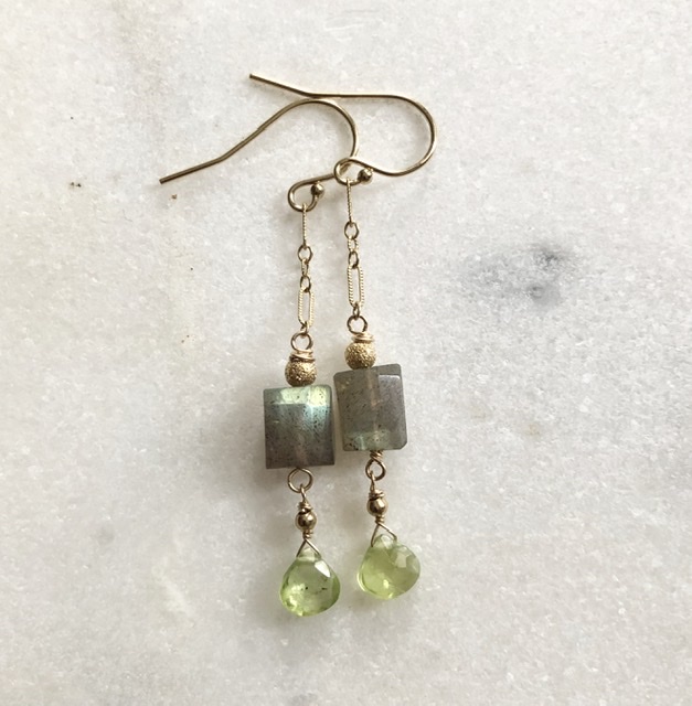 Labradorite & Peridot Earrings - Hallies Comet